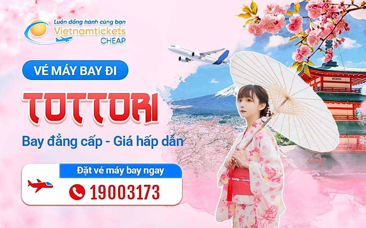 Vé máy bay đi Tottori bay hãng lớn, chốt vé siêu tốc